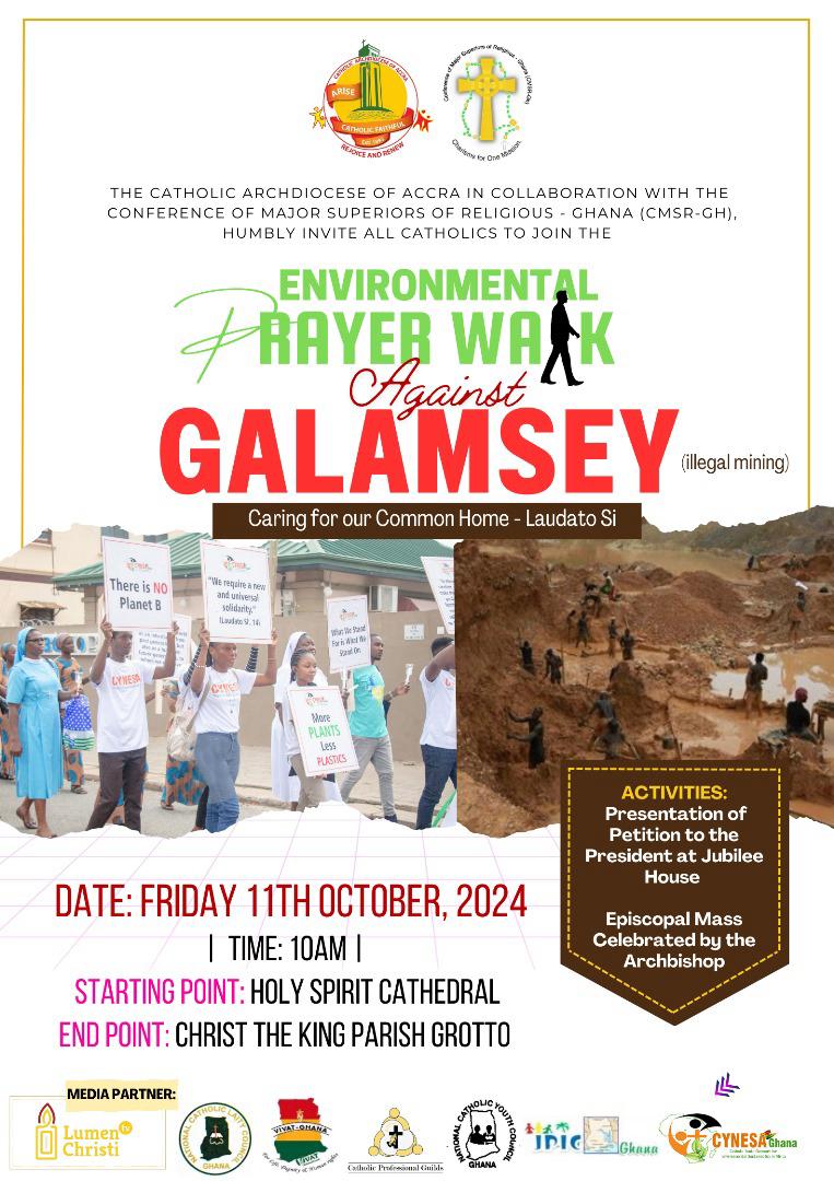 Environmental Prayer Walk against Galamsey - Catholic Archdiocese of Accra